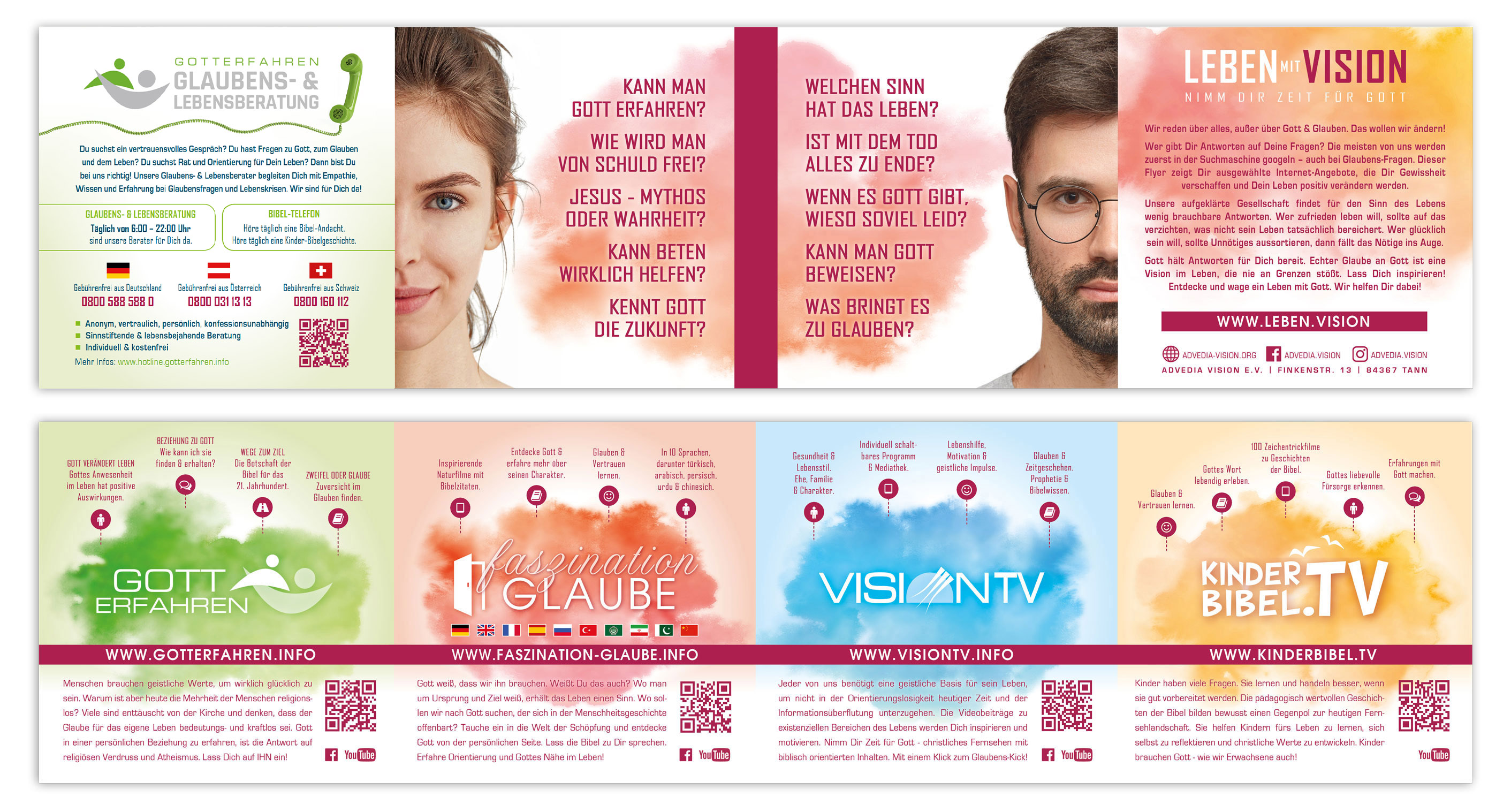 LEBEN MIT VISION - Missions-Flyer - groß | Adventist Book Center